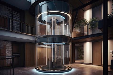 Premium Photo Hotel With Magnetic Levitation Elevator System
