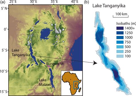 Africa Map Lake Tanganyika