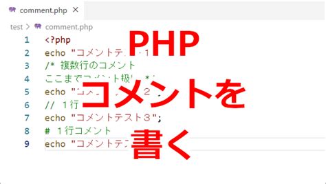 Php コードにコメントを書く ｜ リリアのパソコン学習記