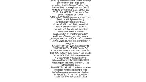 Kafka Broker Not Available At Starting
