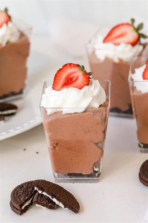 Easy Chocolate Mousse Cups Just 3 Ingredients Bits Bites