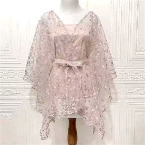 Jual Outer Brokat Kondangan Cardigan Brokat Tali Outer Pesta Outer Kebaya Shopee Indonesia