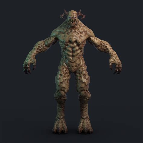 Alpha Demon Game Ready 3d Model Download Mythological Creatures On
