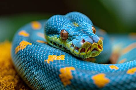 A Picture Of An Blue And Green Python High Quality High Resolution