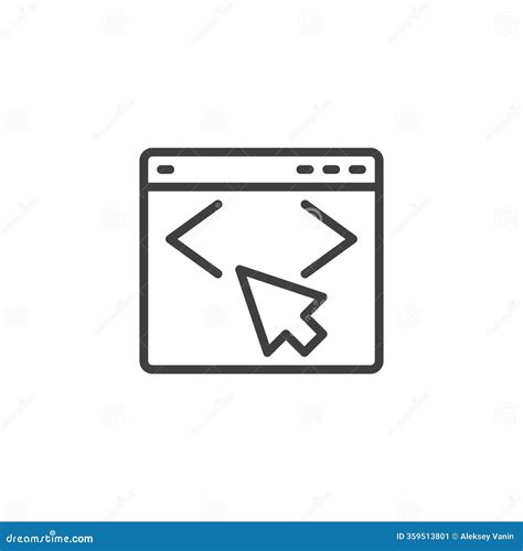 Code Editor Line Icon Stock Illustration Illustration Of Page 359513801