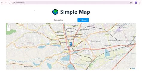 Reactjs Javascript Webdevelopment Openstreetmap Leafletjs Mapping Shalini G