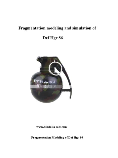 Fragmentation Modeling Of Def Hgr 86 Pdf Drag Physics Force