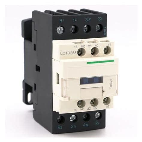 Lc1d258f7 Ac Electromagnetic Contactor 4p 2no 2nc Lc1 D258f7 40a 110v