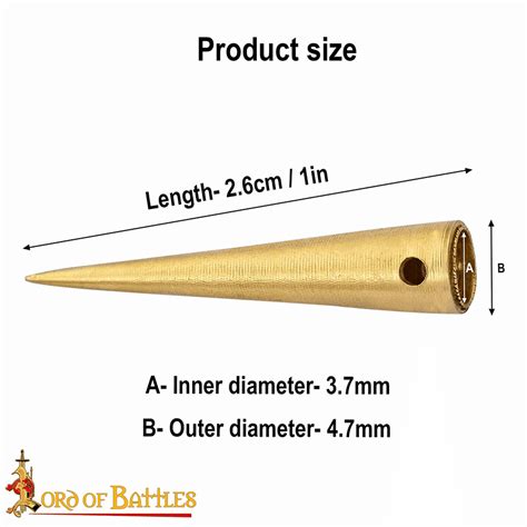 Brass Aiglets Set Of 10