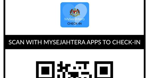 Qr Code Check In Mysejahtera Design For Daawah Tempah Design Murah