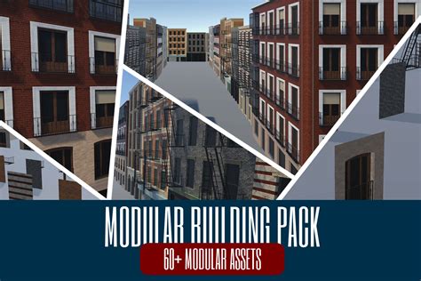 Modular Building Pack 3d Urban Unity Asset Store