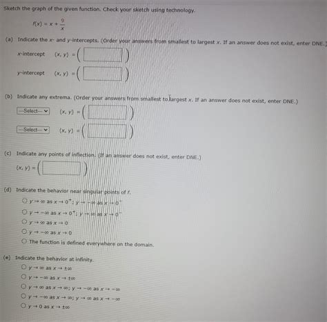 Solved Sketch The Graph Of The Given Function Check Your Chegg Com