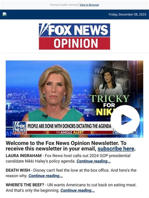 Fox News The Governor Who Stole Christmas Disneys Death Wish And