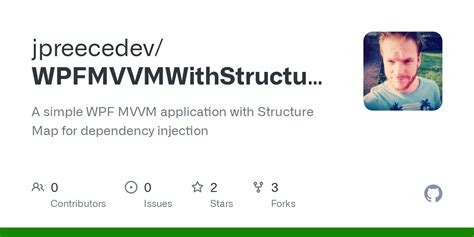 GitHub Jpreecedev WPFMVVMWithStructureMap A Simple WPF MVVM Application With Structure Map