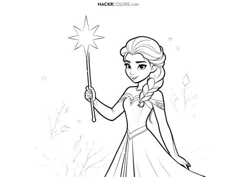 Desenho Para Colorir Elsa