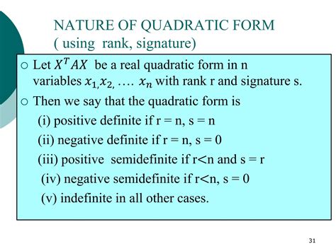 Lecture 4 Reduction Of Quadratic Formpdf