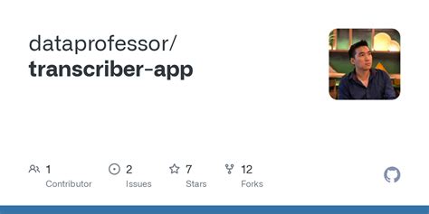 Github Dataprofessor Transcriber App