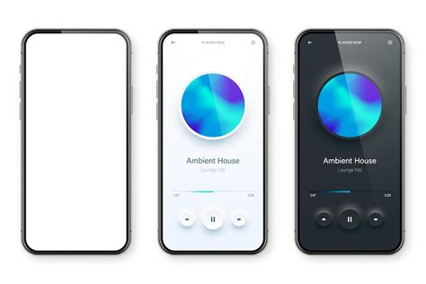 Premium Vector Online Audio Player User Interface Smartphone App Ui Design Music Media