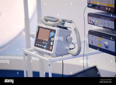 Portable Cardio Defibrillator Medical Equipment In Operating Room