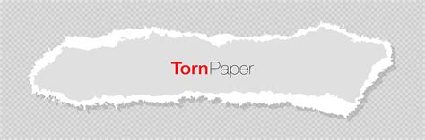 하얗게 찢어진 종이 스트립 가장자리가 찢어진 사실적인 종이 조각 메시지 메모 페이지 또는 배너용 찢어진 용지 벡터 일러스트 레이