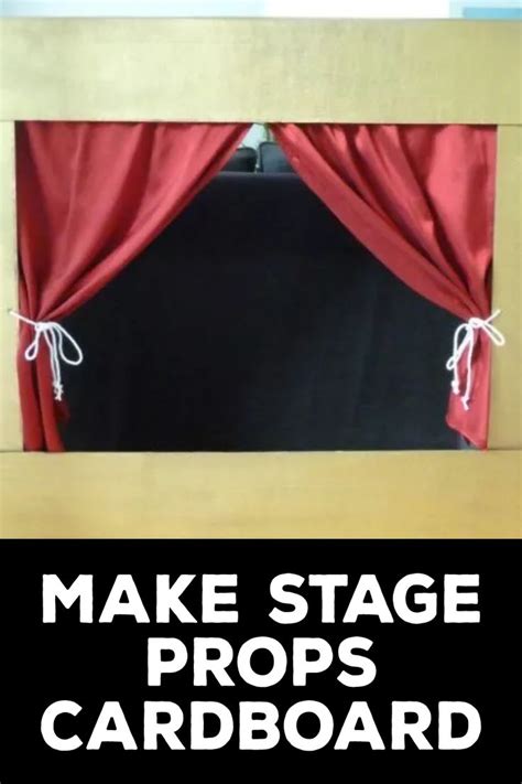 How To Make Stage Props Cardboard Stage Props Cardboard Props Play Props