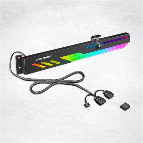 Coolmoon Gt8 Graphics Card Bracket 5v Argb Multi Interface Synchronous Horizontal Gpu Support