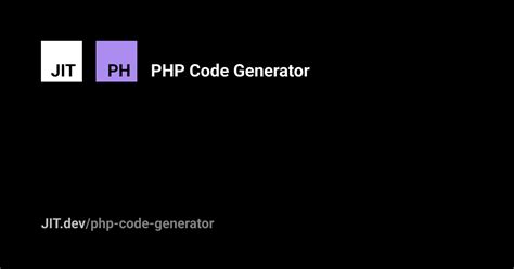 PHP Code Generator