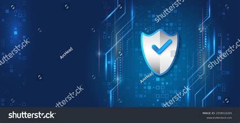 Data Security System Information Network Protection Stock Vector Royalty Free 2258516265