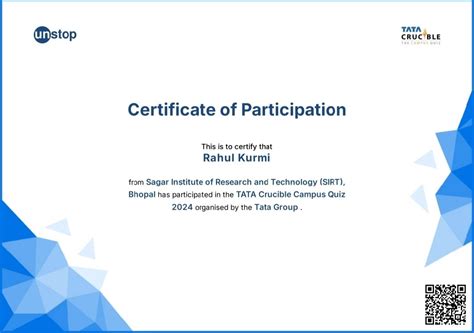 excited to have been part of the tata crucible campus quiz 2024 it was