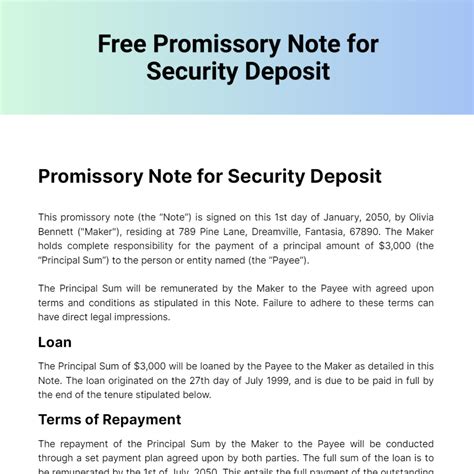 Free Promissory Note For Hospital Bill Template To Edit Online