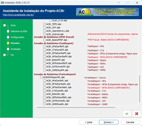 Falha na instalação do ACBr Trunk Delphi Alexandria recorrente Dúvidas Gerais sobre