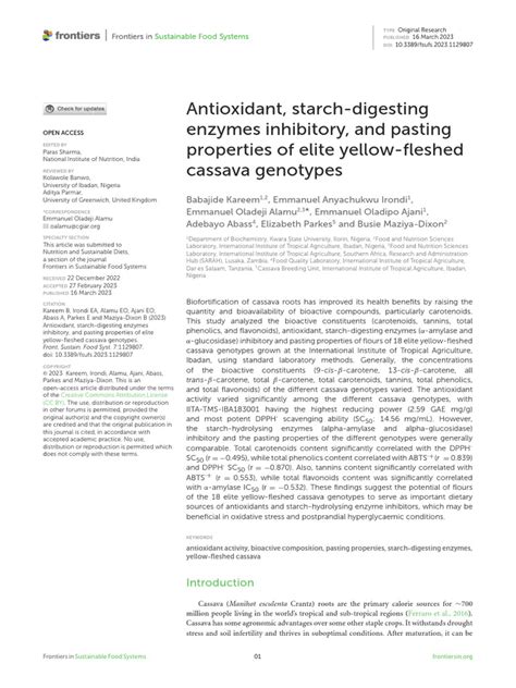 Fsufs 07 1129807 Pdf Polyphenol Flavonoid