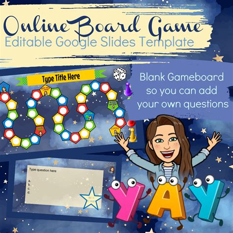 Online Board Game Template Editable Google Slides Artofit
