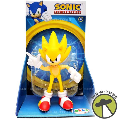 Sonic The Hedgehog Super Sonic Small Articulated Figure Jakks Pacific 2021 New We R Toys