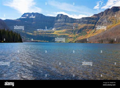 Cameron Lake In A Glacial Cirque And Mount Custer The Lake Crosses