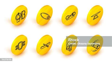 세트 라인 스케이트 보드 트릭 헬멧 래프팅 보트 무릎 패드 행글라이더 서핑 보드 및 다이빙 마스크 및 아쿠아 룽 아이콘 벡터 3차원 형태에 대한 스톡 벡터 아트 및 기타