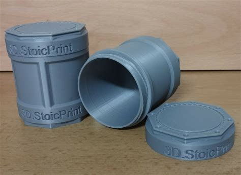 3d File Triple Thred Easy Lock Hanging Round Containers Easiest