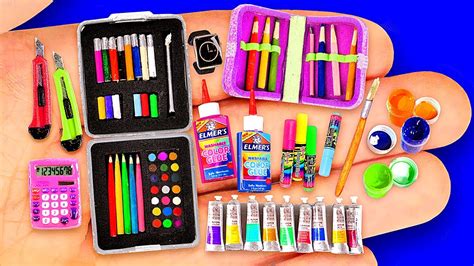 26 Diy Miniature School Supplies Ideas ~ Big Collection Of Miniatures
