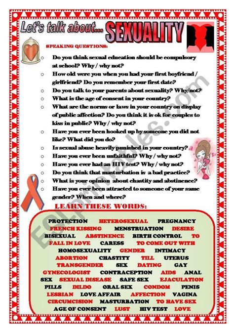 Should We Teach Sexual Education At Babe I Teach Adult People And It Is Certainly An