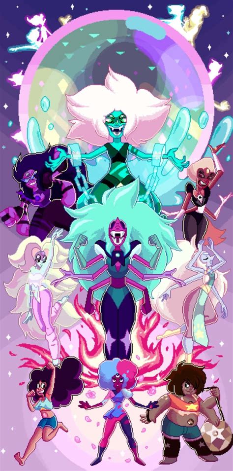 Download Steven Universe Characters Crystal Gem Aliens Wallpaper