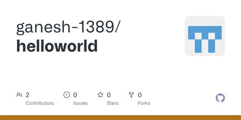 Github Ganesh 1389helloworld