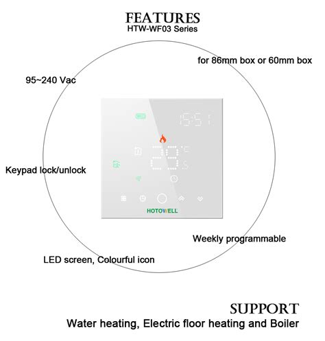 Electric Floor Heating Thermostat High Accuracy Smart Thermostat