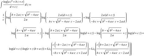 Natural Logarithm Integration Subsection
