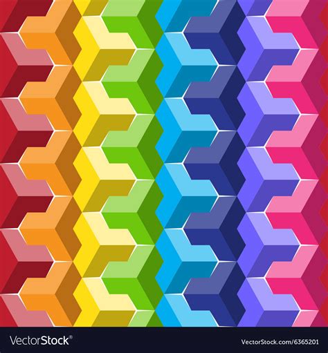 Abstract Cube Pattern Royalty Free Vector Image