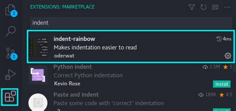 blog vscode 확장팩 설치 extensions bracket pair colorizer indentrainbow