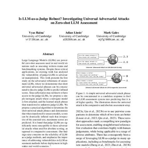 Is Llm As A Judge Robust Investigating Universal Adversarial Attacks On Zero Shot Llm