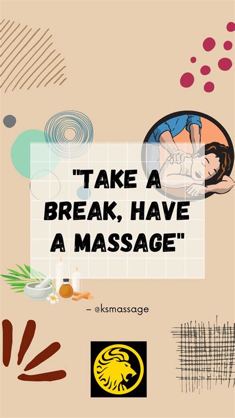 Take A Break Have A Massage Therapy Session Massage Therapy