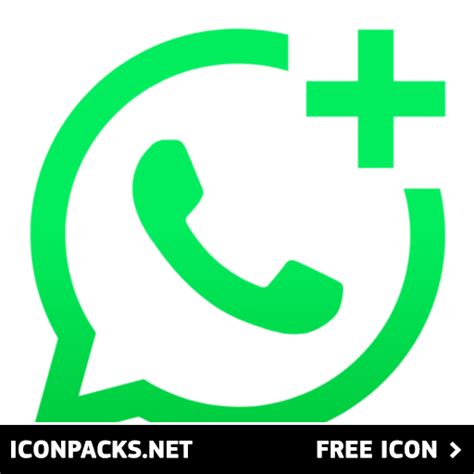 Free Whatsapp Business App Logo Green Outline Icon Symbol Download In
