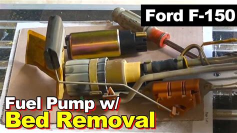 1997 2003 Ford F150 Fuel Pump With Truck Bed Removal Youtube
