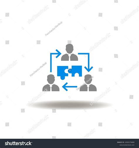 Vector Illustration Businessman Flowchart Round Arrows Stock Vector Royalty Free 2293175809